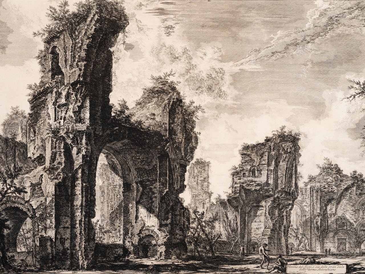 Rovine del Sisto, o sia Della Gran Sala delle Terme Antoniniane (Ruins ...